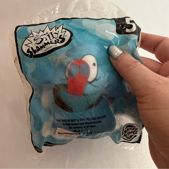 Silly Slammers | Toys | Burger King Kids Club Blue Silly Slammers Toy Vintage 999 Nib | Poshmark